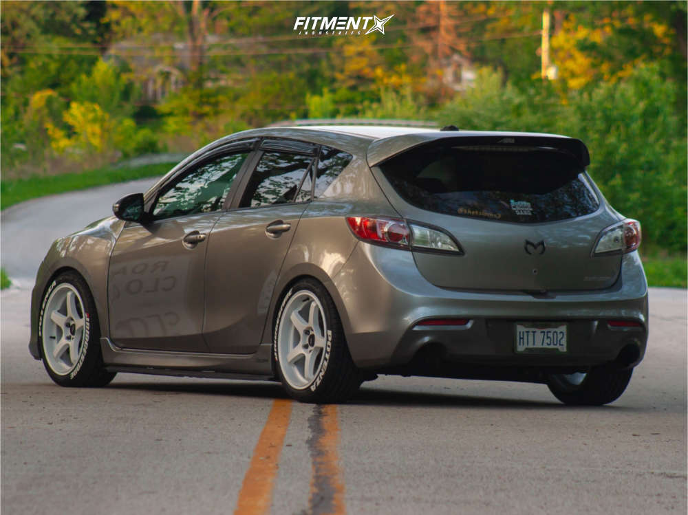 2010 Mazda 3 Mazdaspeed with 18x8.5 AVID1 Av28 and Bridgestone 235x40 ...