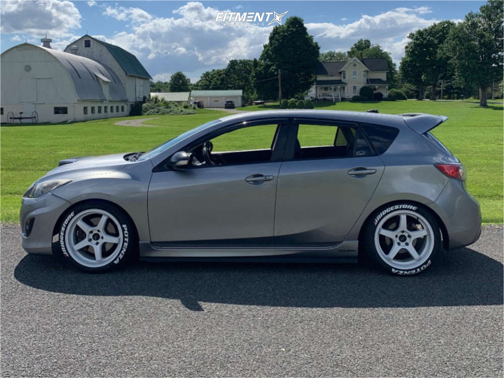 2010 Mazda 3 Mazdaspeed with 18x8.5 AVID1 Av28 and Bridgestone 235x40 ...