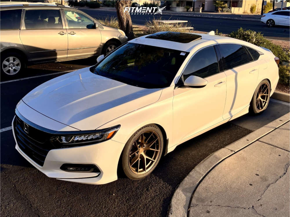 2020 Honda Accord Sport with 18x9.5 Aodhan Aff7 and Continental 255x40 ...