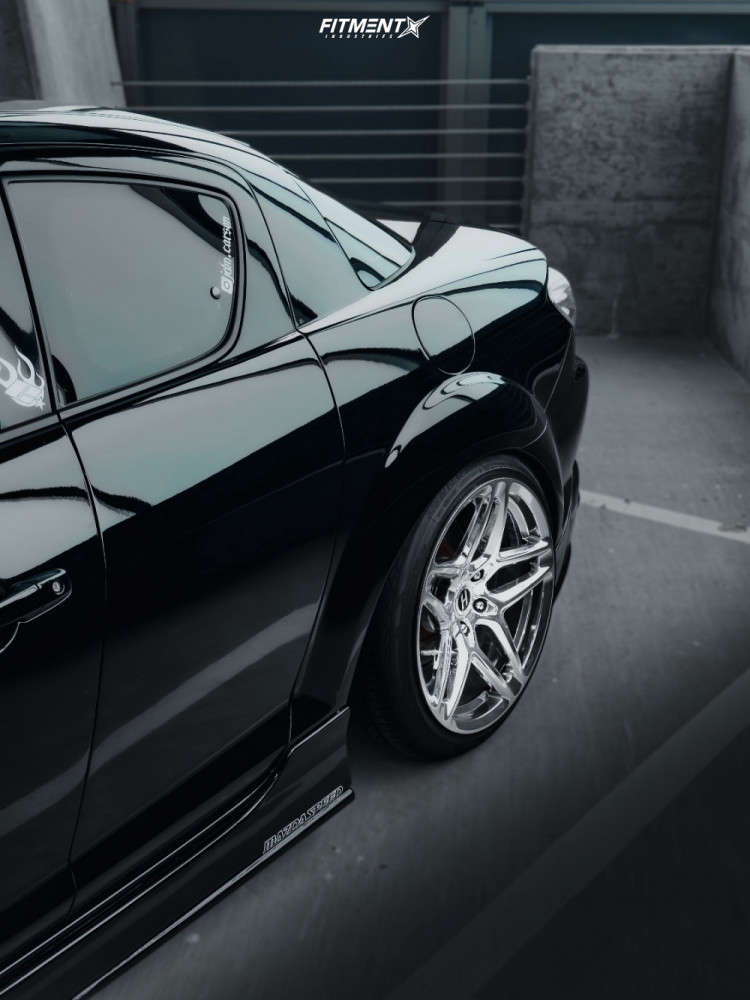 2004 Mazda RX-8 Base with 18x9.5 Heritage Ebisu Monoc and Vercelli ...