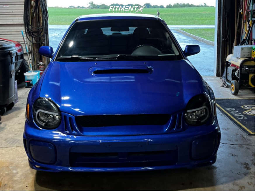 2003 Subaru Impreza WRX with 18x9.5 ESR Sr06 and Sumitomo 165x80 on ...