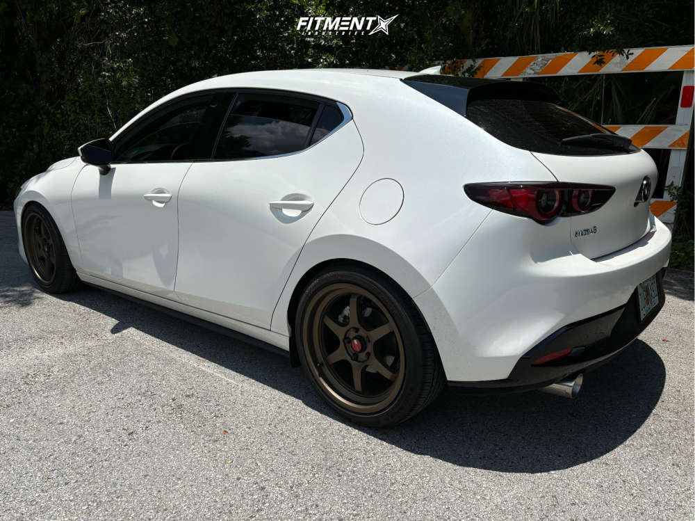 2024 Mazda 3 Premium with 18x8.5 Aodhan Ah08 and Bridgestone 215x45 on ...