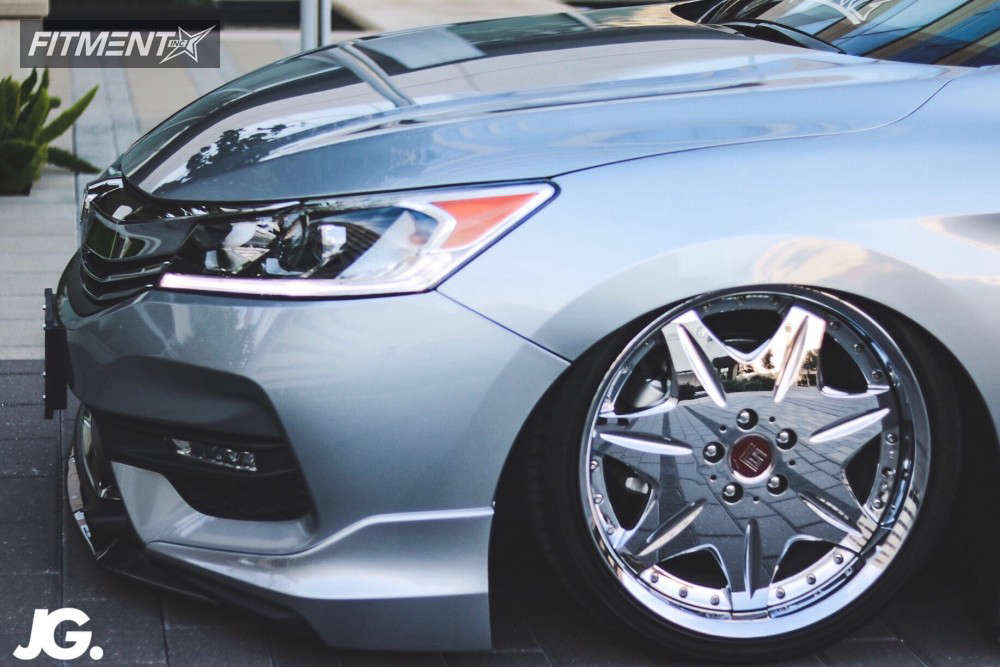 2017 Honda Accord LX with 19x8.5 Work LS207 and Accelera 225x35 on Air ...