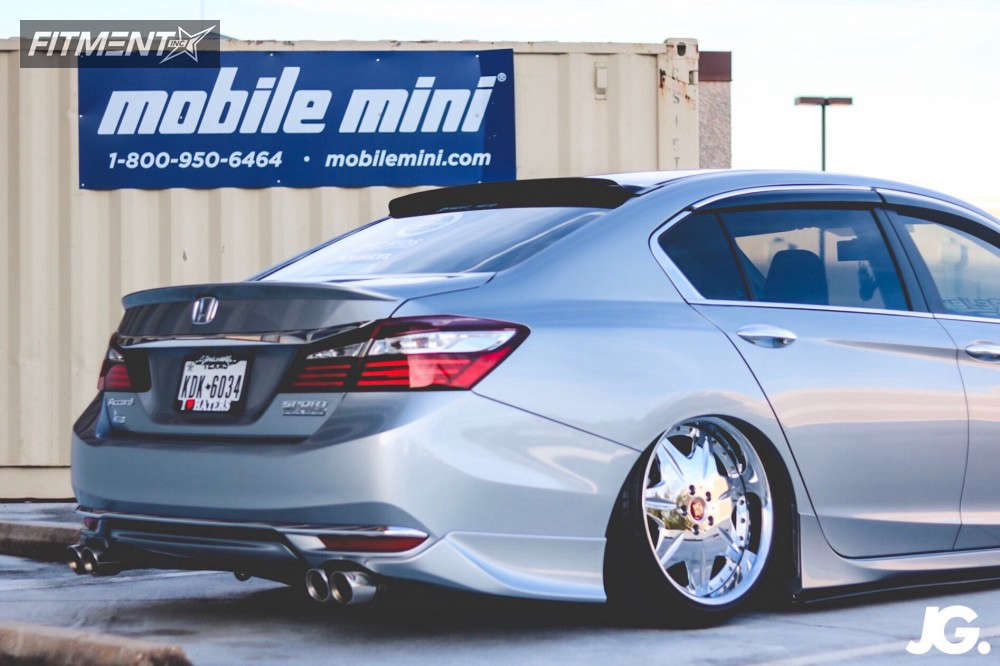 2017 Honda Accord LX with 19x8.5 Work LS207 and Accelera 225x35 on Air ...