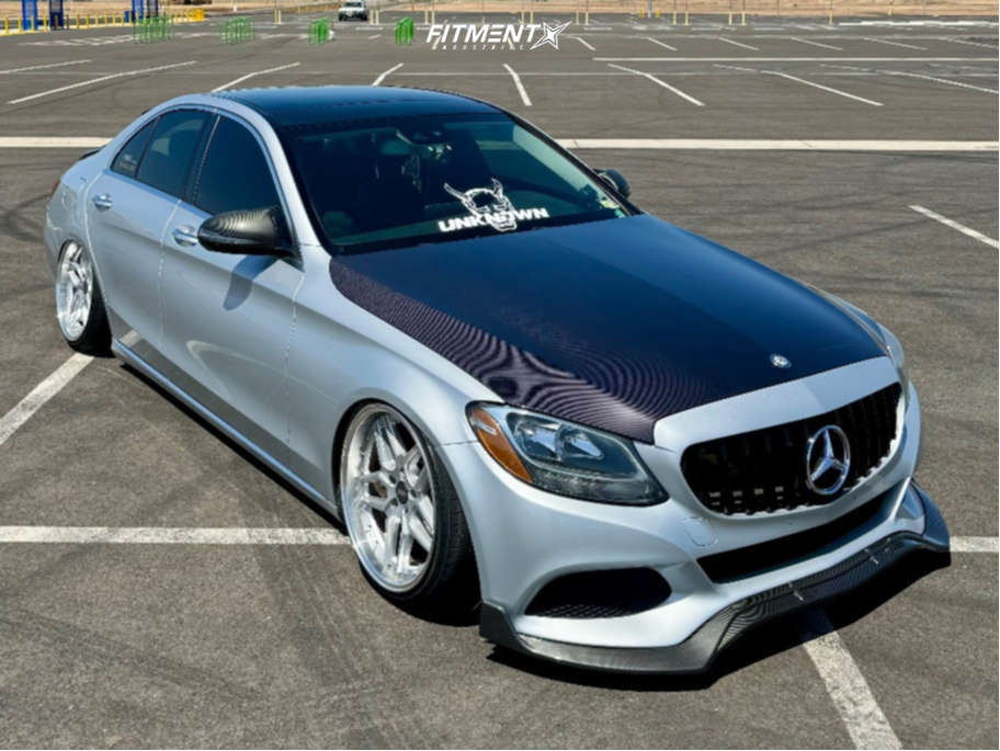 2016 Mercedes-Benz C300 Base with 18x9.5 ESR Cs15 and Vercelli 215x35 ...