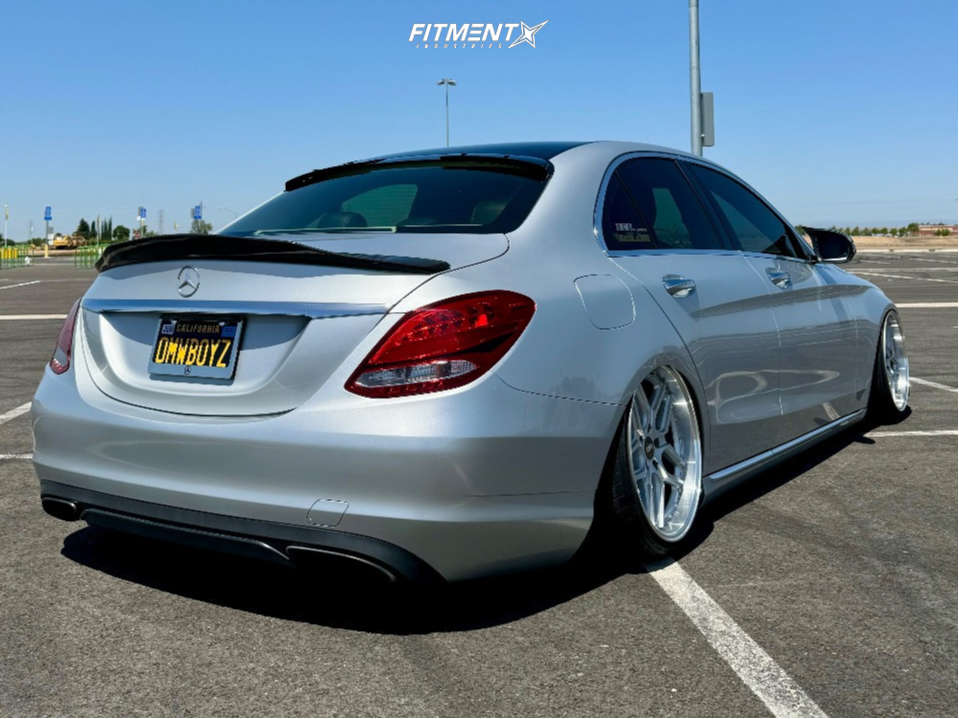 2016 Mercedes-Benz C300 Base with 18x9.5 ESR Cs15 and Vercelli 215x35 ...