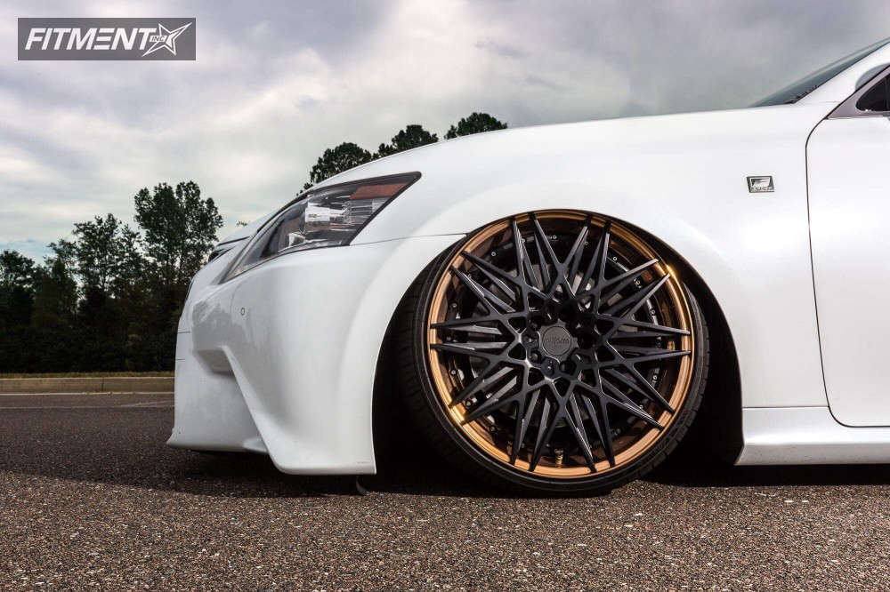 2015 Lexus GS350 F Sport with 20x9 Rotiform QLB and Lexani 235x30 on ...
