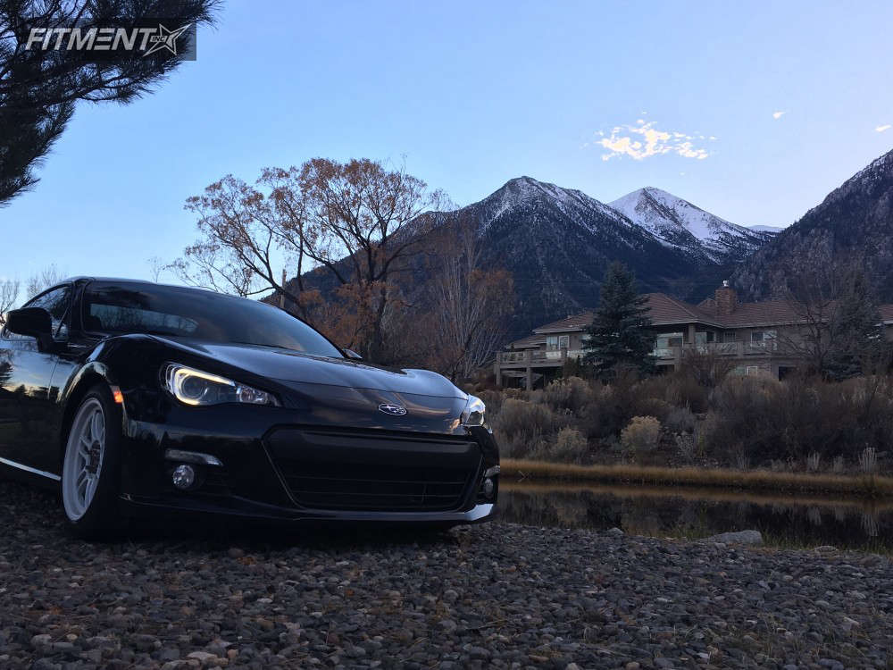 2014 Subaru BRZ Base with 17x9.5 Enkei RPF1 and Sumitomo 245x40 on Coilovers | 307131 | Fitment ...