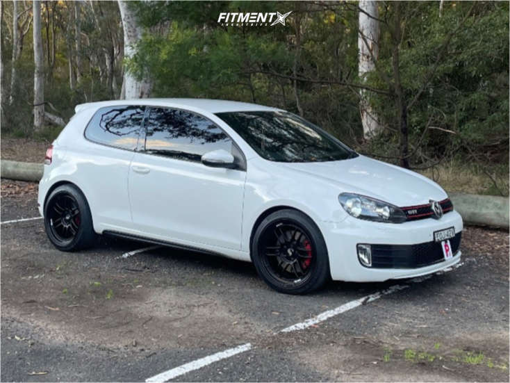 2010 Volkswagen GTI Base with 18x9 Enkei Rpf1 and Bridgestone 235x40 on ...