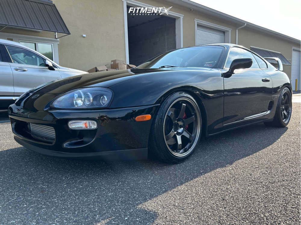 1993 Toyota Supra Twin Turbo with 18x10 Volk TE37SL and Nitto 245x40 on ...