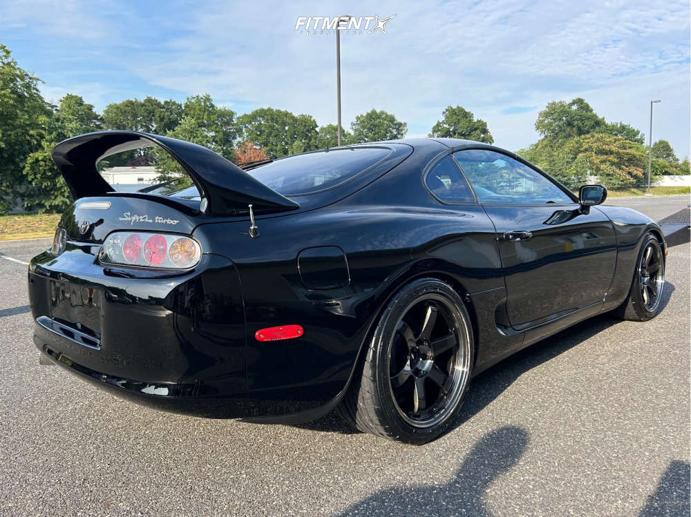 1993 Toyota Supra Twin Turbo with 18x10 Volk TE37SL and Nitto 245x40 on ...