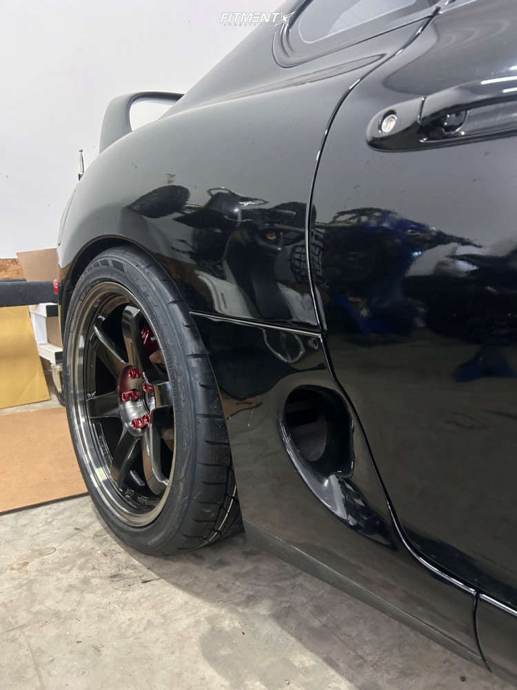 1993 Toyota Supra Twin Turbo with 18x10 Volk TE37SL and Nitto 245x40 on ...