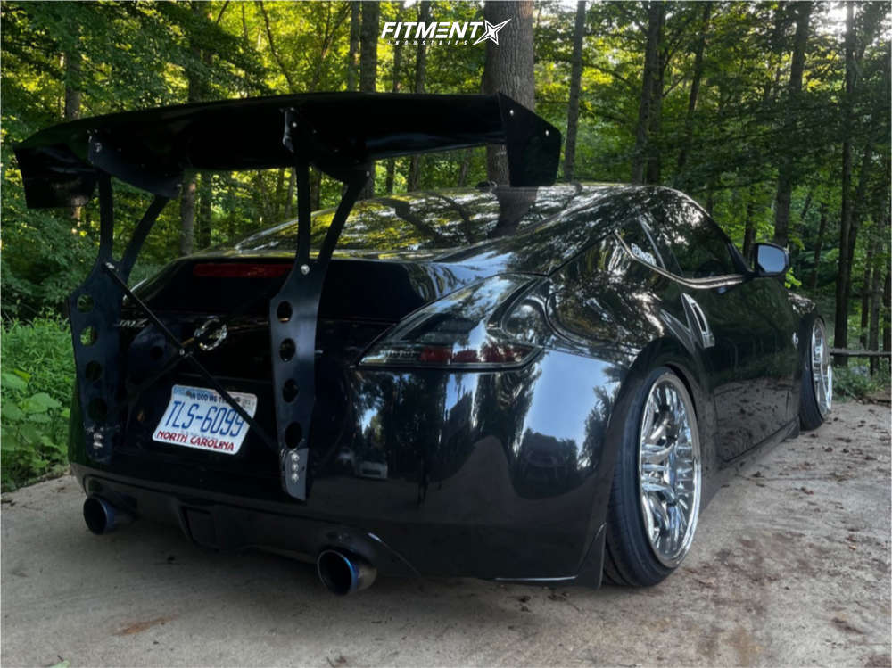 2009 Nissan 370Z Base with 19x11 Aodhan Ds02 and Lexani 235x35 on Air ...