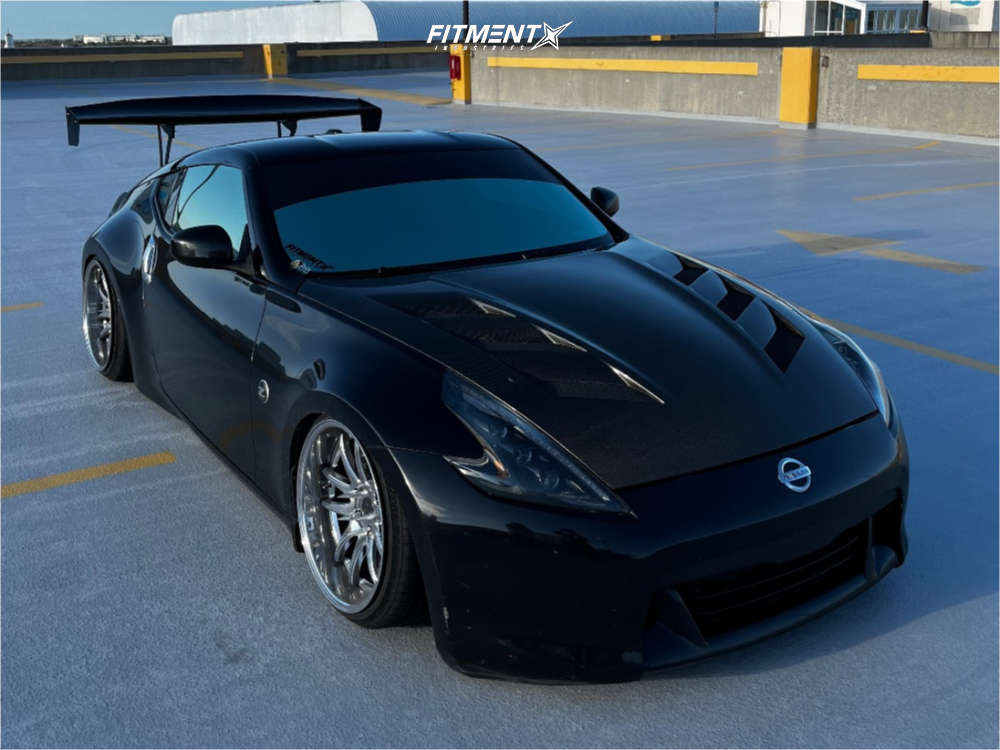 2009 Nissan 370Z Base with 19x11 Aodhan Ds02 and Lexani 235x35 on Air ...