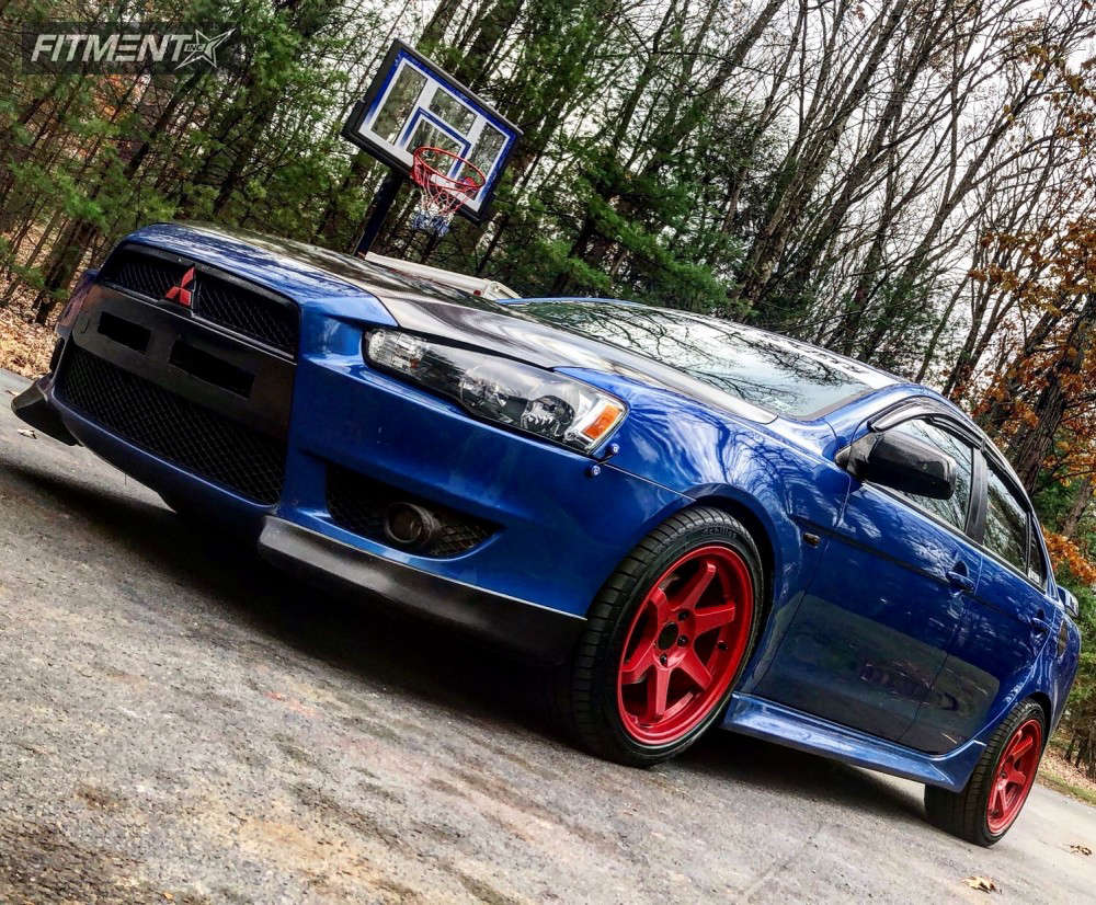 2010 Mitsubishi Lancer ES with 17x9 Varrstoen Es2 and Continental ...