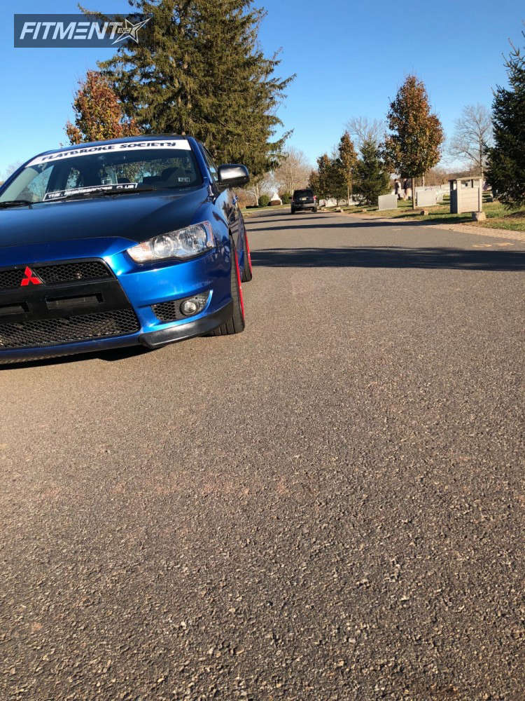 2010 Mitsubishi Lancer ES with 17x9 Varrstoen Es2 and Continental ...