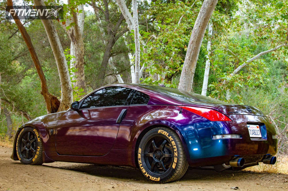 2008 Nissan 350Z Base with 18x8 Konig Backbone and Falken 225x45 on ...