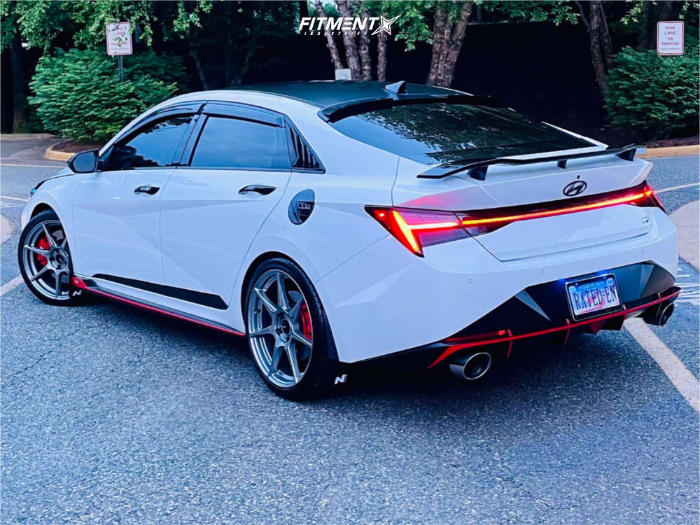 2023 Hyundai Elantra N Base with 19x8.5 Enkei Tfr and Michelin 245x35 on Stock Suspension ...
