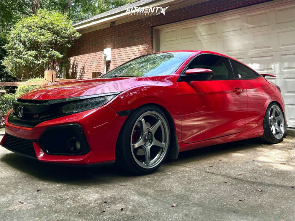2019 Honda Civic Si with 18x9.5 Enkei Ts-5 and Lexani 225x40 on ...