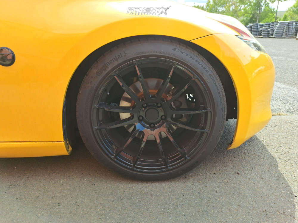 2009 Nissan 370Z Base with 19x9.5 AVID1 Av20 and Continental 245x40 on ...