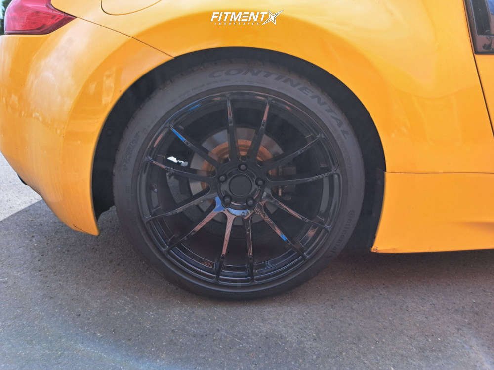 2009 Nissan 370Z Base with 19x9.5 AVID1 Av20 and Continental 245x40 on ...