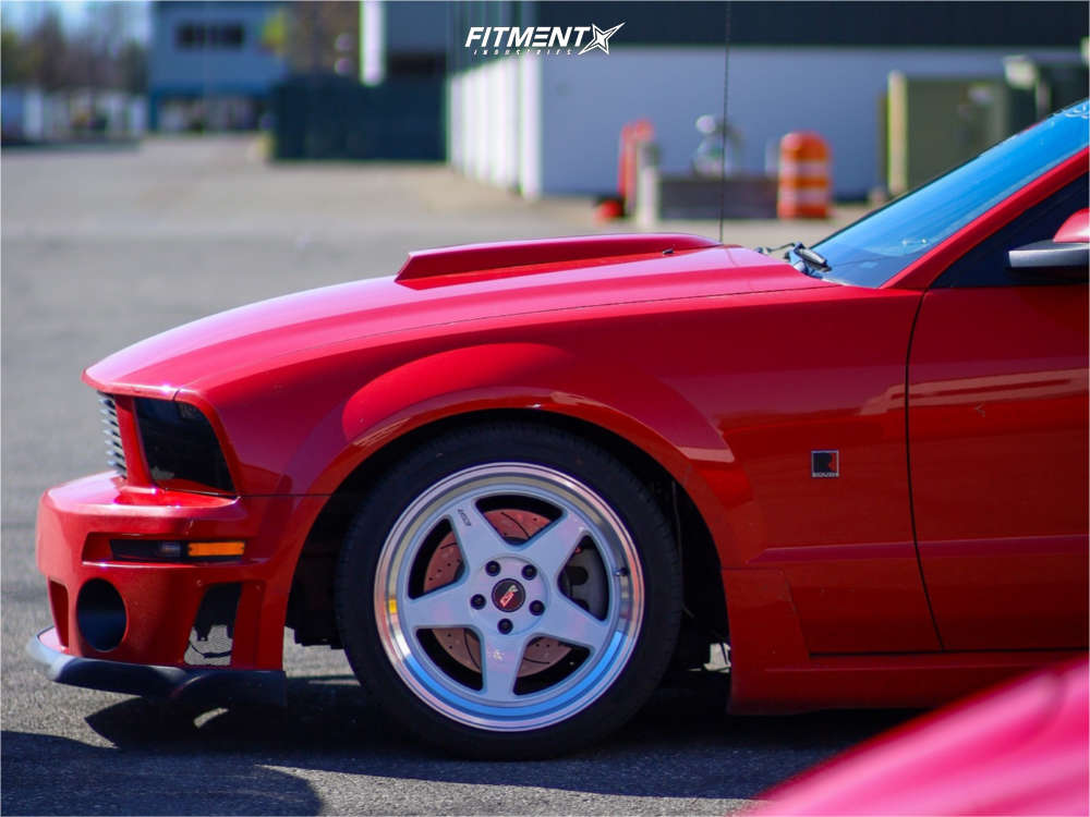 2005 Ford Mustang GT with 18x9.5 ESR Cr5 and Lexani 245x40 on Lowering ...