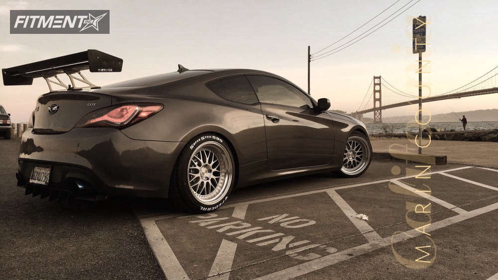 2013 Hyundai Genesis Coupe 2.0T with 19x9.5 ESR Rf2 and Federal 235x40 ...
