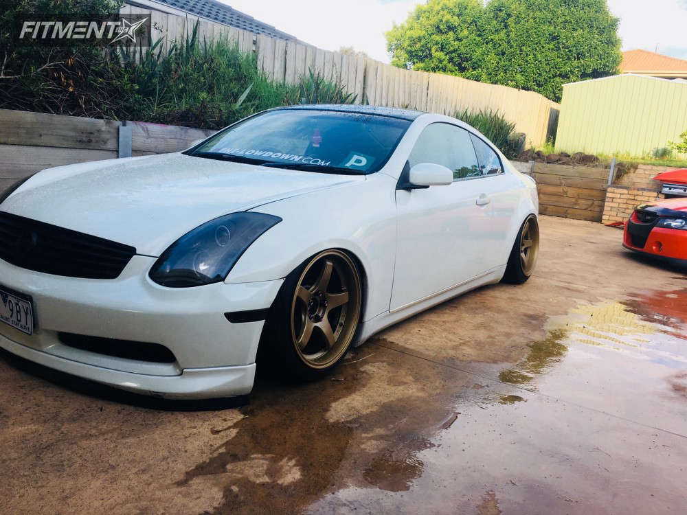 2003 INFINITI G35 Base with 18x9.5 Gaia Racing Wheels and Yokohama ...