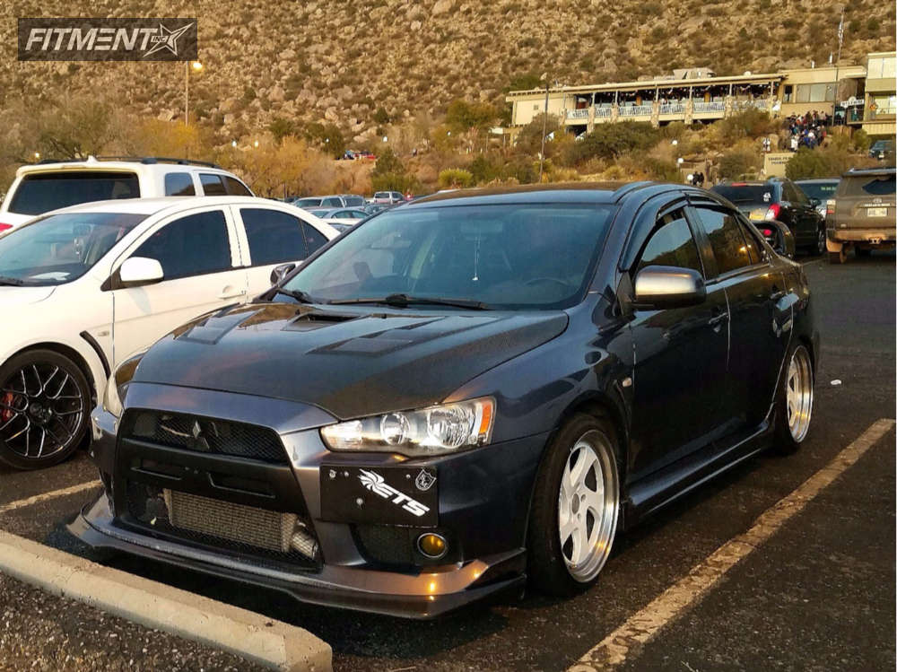 2008 Mitsubishi Lancer Evolution GSR with 18x9.5 Varrstoen Mk2 and ...