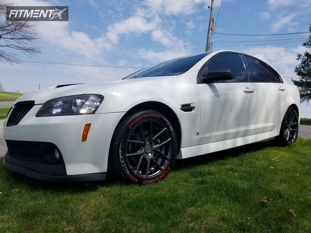 2009 Pontiac G8 GT with 18x8 Niche Targa and Antares 245x45 on Lowering ...