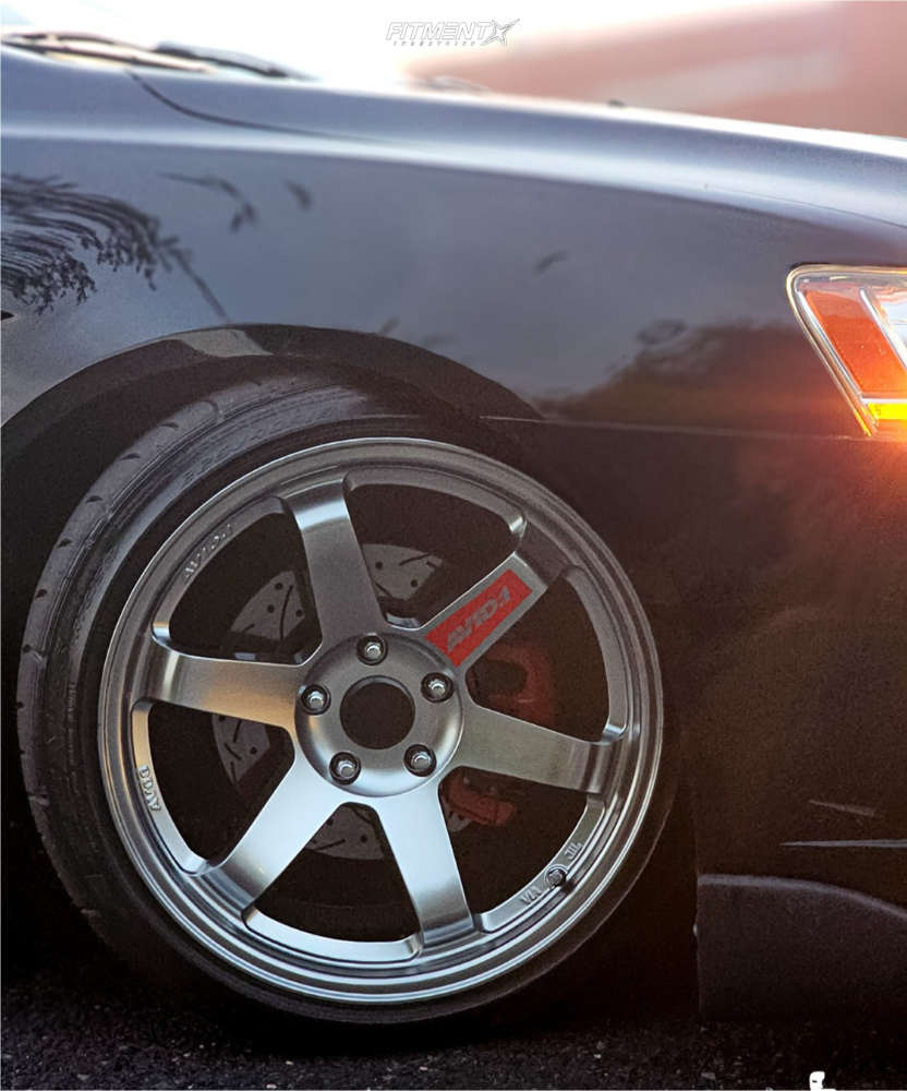 2010 Mitsubishi Lancer Ralliart Sportback with 18x9.5 AVID1 Av6 and ...