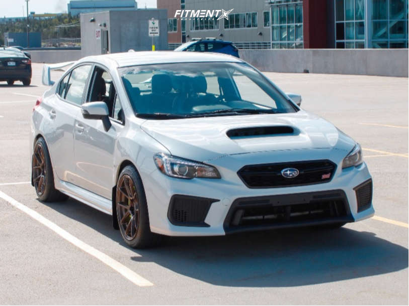 2018 Subaru WRX STI Base with 18x9.5 Enkei Tsv and Firestone 255x40 on ...
