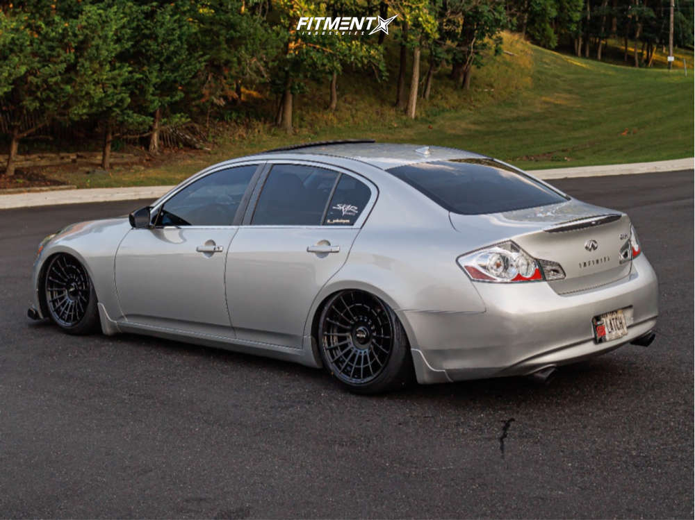 2011 INFINITI G25 X with 19x10 Rotiform Las-r and Nika 235x40 on Air ...