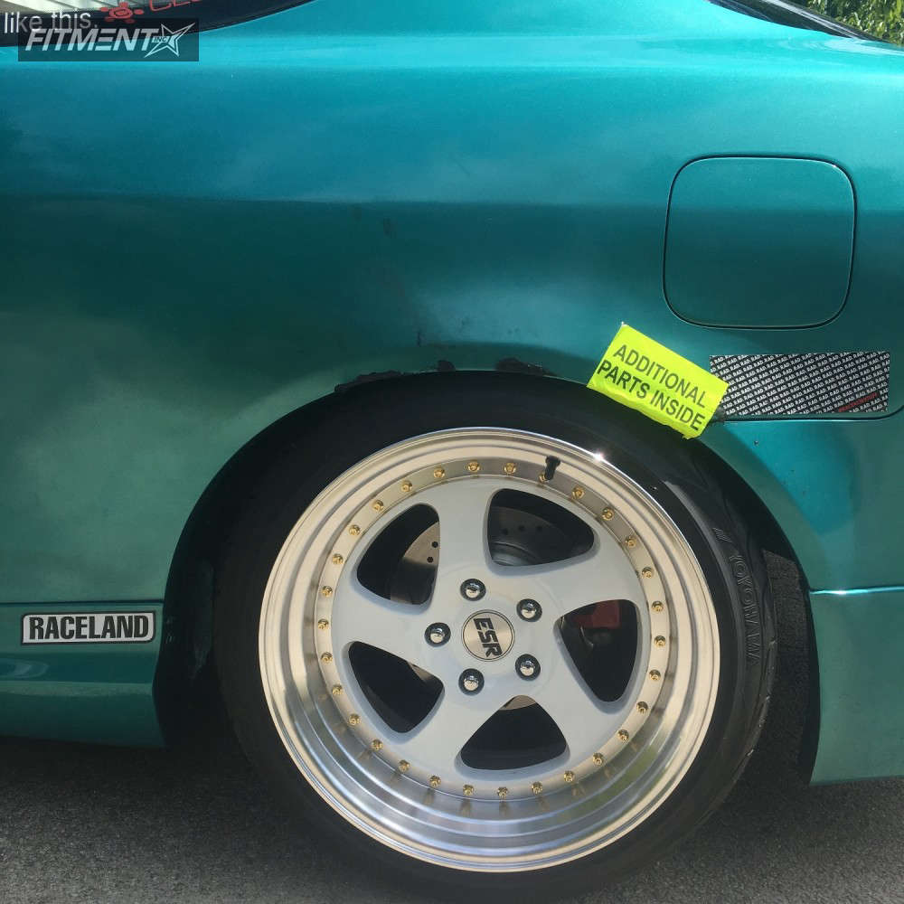 2002 Acura RSX Type-S with 18x9.5 ESR Sr02 and Yokohama 225x40 on ...