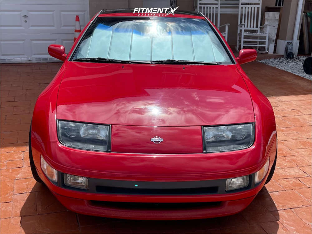 1993 Nissan 300ZX 2 2 with 18x9.5 BBS Lm and Falken 235x40 on Lowering ...