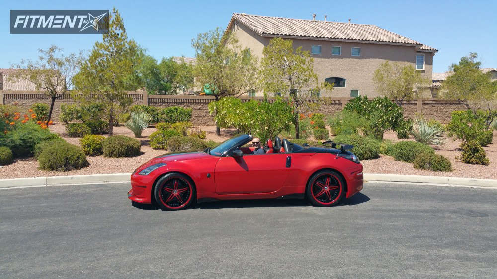2008 Nissan 350Z Nismo with 20x9.5 Gianna Blitz and Nitto 265x35 on ...
