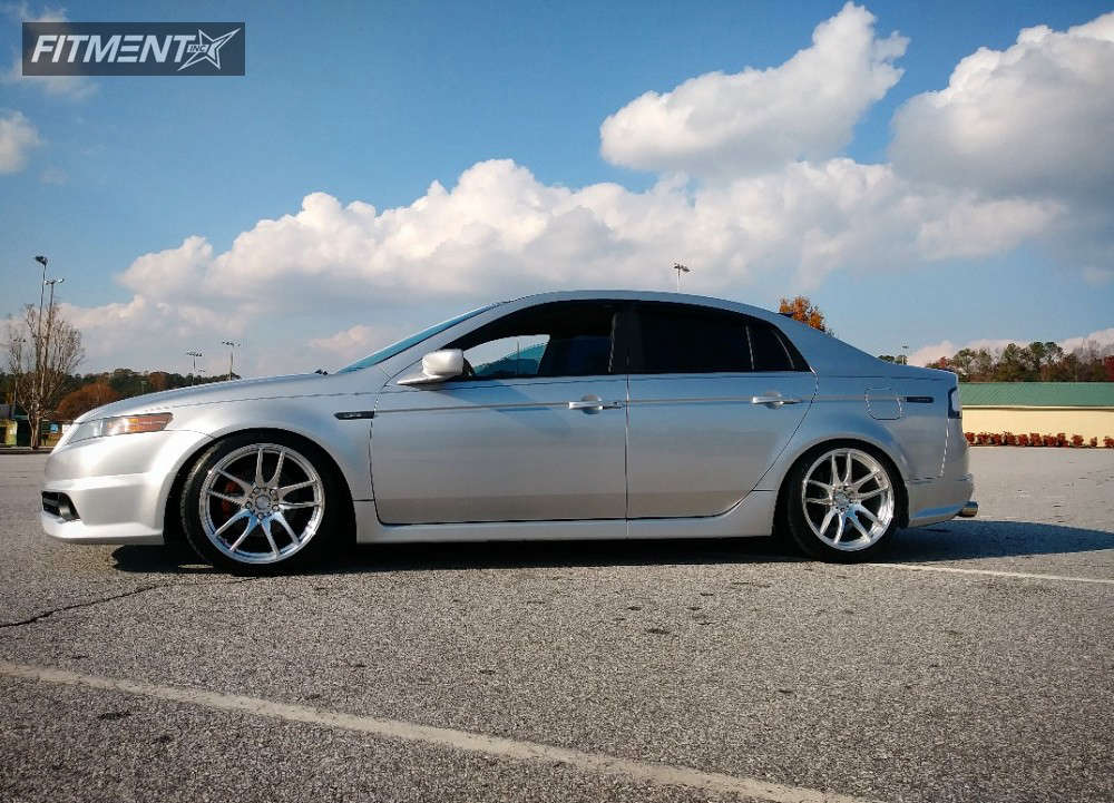 2006 Acura TL Base with 18x9.5 ESR Sr08 and Nankang 235x40 on Coilovers ...