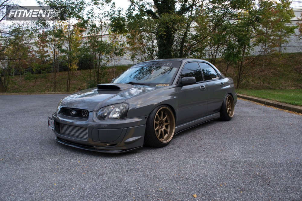 2004 Subaru WRX Base with 18x10 Work Xd9 and Nankang 225x40 on ...