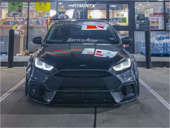 2017 Ford Focus SE with 18x10.5 ESR Cs12 and Nexen 245x35 on Coilovers ...