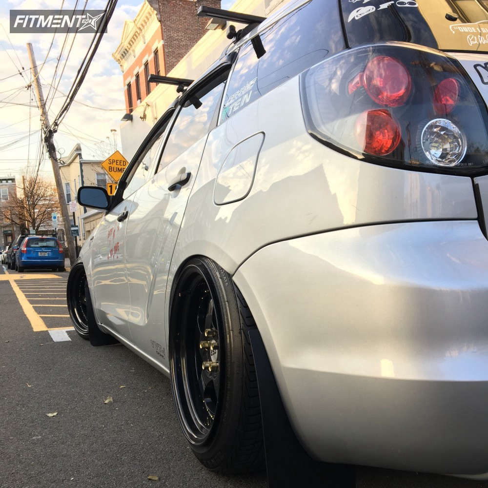 2005 Toyota Matrix XRS with 17x9.5 ESR Sr02 and Zenna 215x45 on Air ...