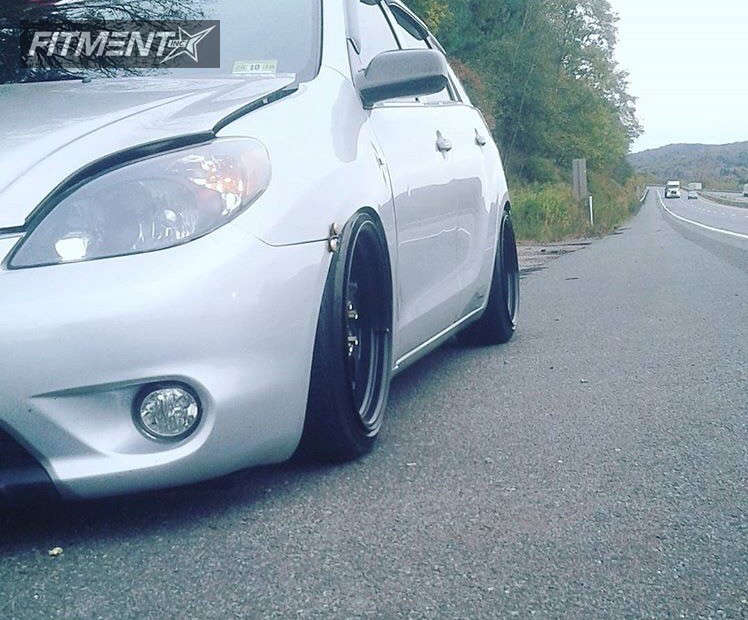 2005 Toyota Matrix XRS with 17x9.5 ESR Sr02 and Zenna 215x45 on Air ...
