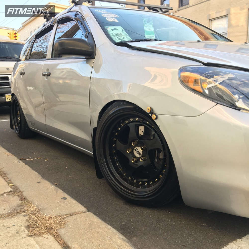2005 Toyota Matrix XRS with 17x9.5 ESR Sr02 and Zenna 215x45 on Air ...