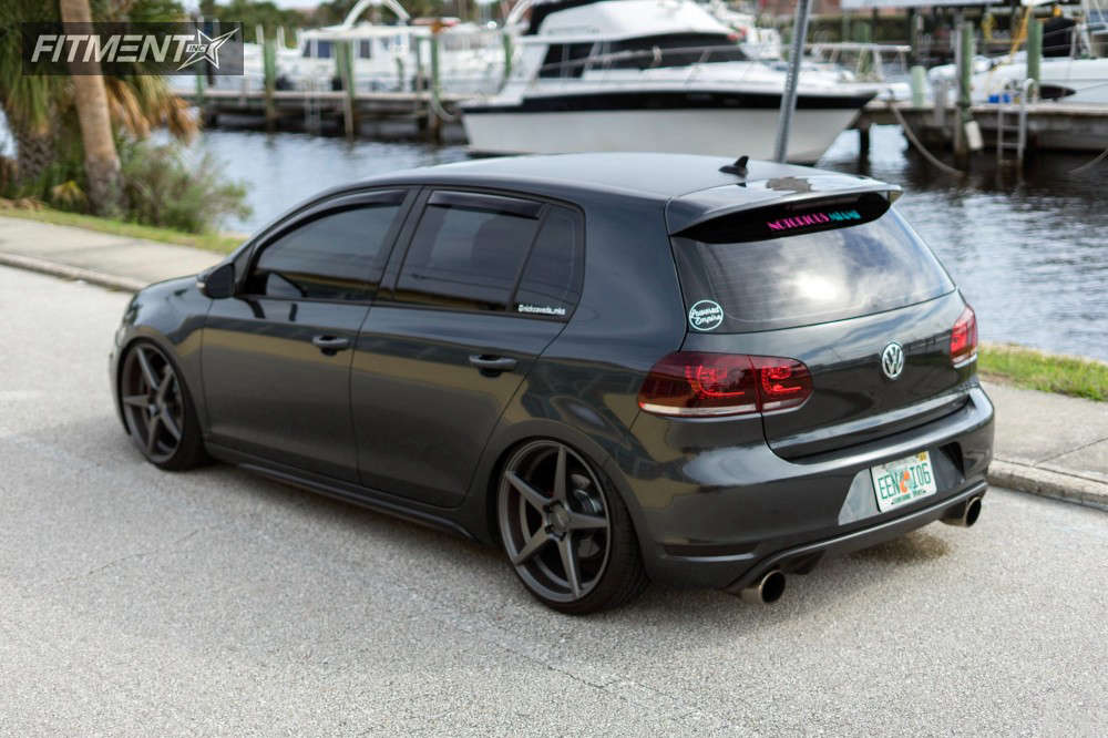 2011 Volkswagen GTI Base with 19x8.5 Velgen Classic5 and Linglong ...