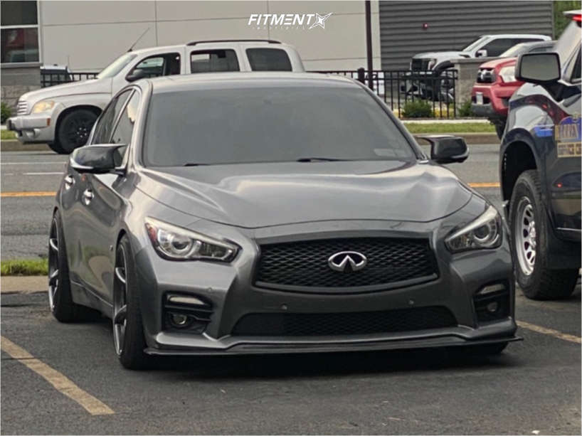 2015 INFINITI Q50 Sport with 19x10.5 Kansei Tandem and Nokian 245x45 on ...