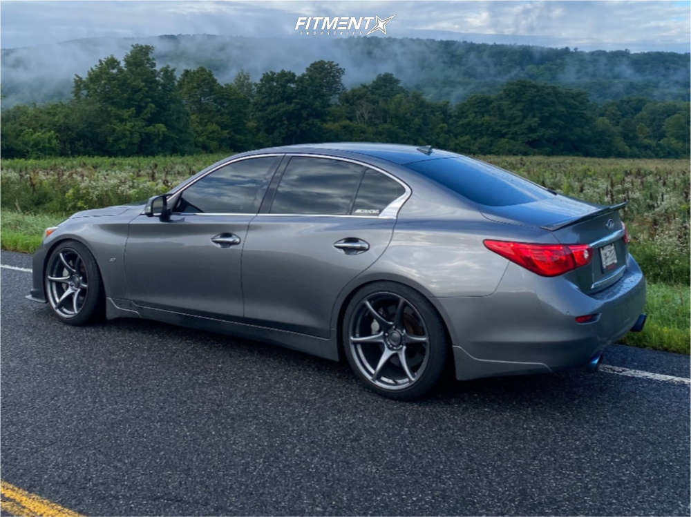 2015 INFINITI Q50 Sport with 19x10.5 Kansei Tandem and Nokian 245x45 on ...