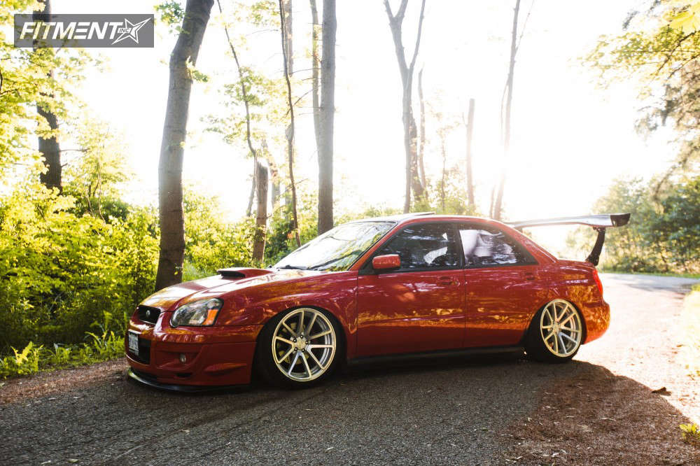 2004 Subaru WRX Base with 18x9.5 Rotiform Spf and Altenzo 225x40 on Air ...
