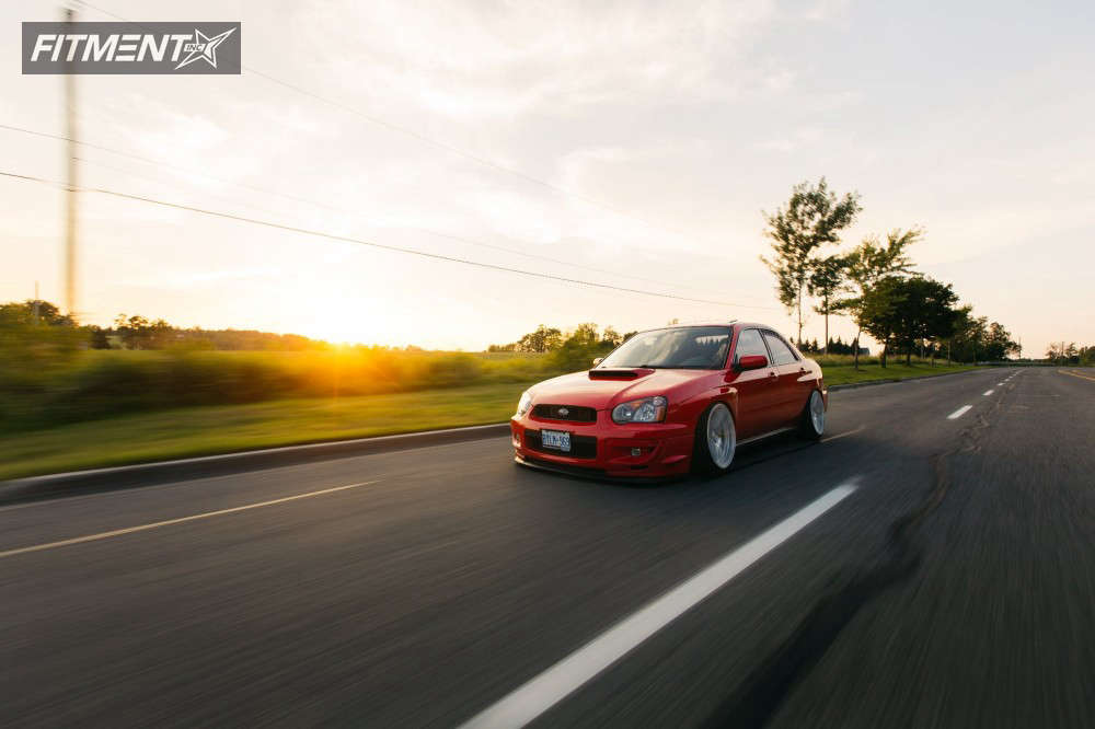 2004 Subaru WRX Base with 18x9.5 Rotiform Spf and Altenzo 225x40 on Air ...