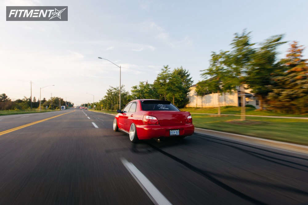 2004 Subaru WRX Base with 18x9.5 Rotiform Spf and Altenzo 225x40 on Air ...