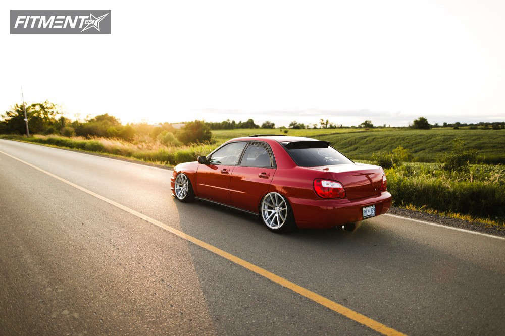 2004 Subaru WRX Base with 18x9.5 Rotiform Spf and Altenzo 225x40 on Air ...