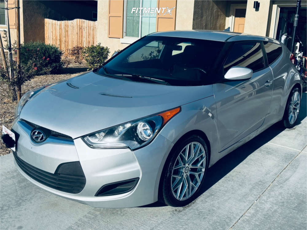 2015 Hyundai Veloster Base with 18x8 Shift Spring and Lexani 225x40 on ...